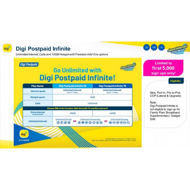 DIGI POSTPAID UNLIMITED | Shopee Malaysia