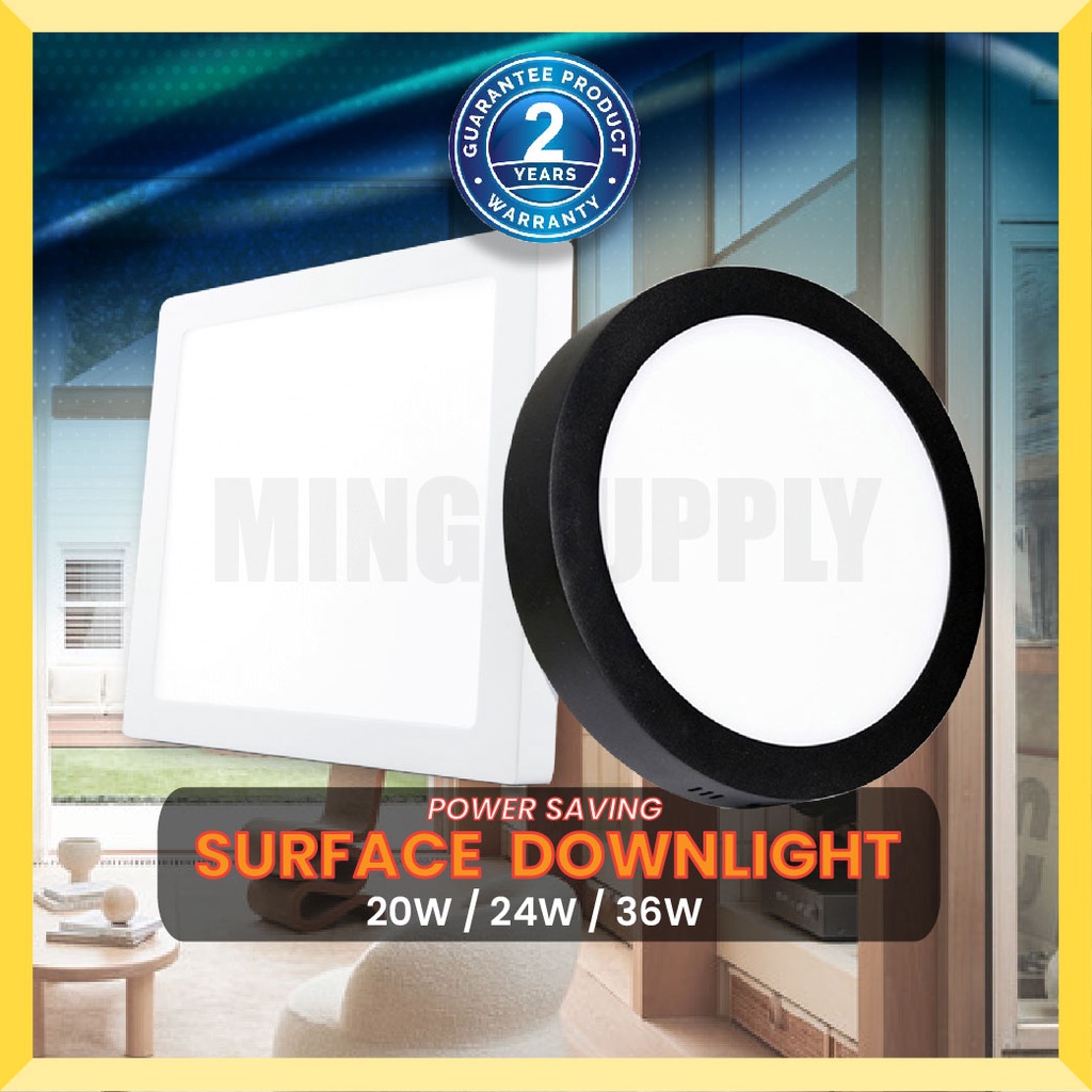 MS_ LED Surface Downlight 20W 24W 36W Ceiling Down Light Round Square ...