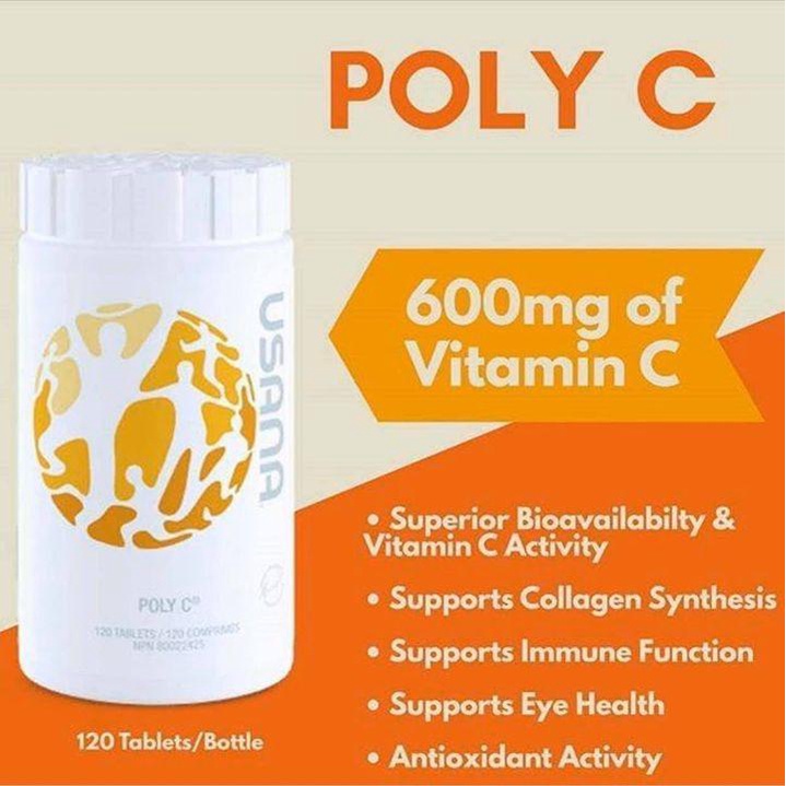 USANA Poly C Vitamin C [Support Immune function] 100% original | Shopee ...