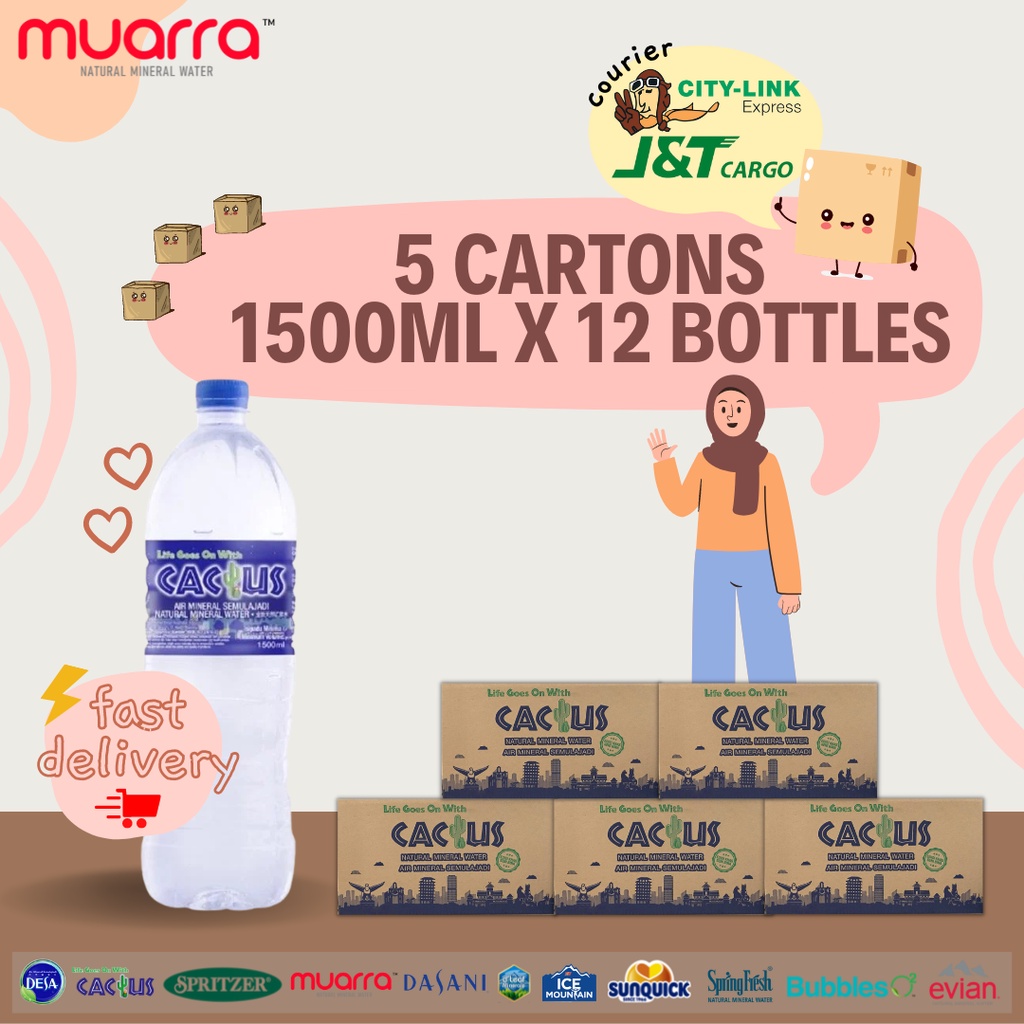 Cactus Mineral Water 5 carton (60 x 1500ml) with FAST COURIER SERVICE ...