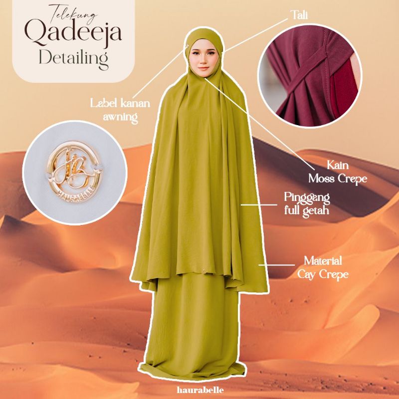 TELEKUNG QADEEJA TELEKUNG TRAVEL SET With MINI SEJADAH & POUCH BAG By ...