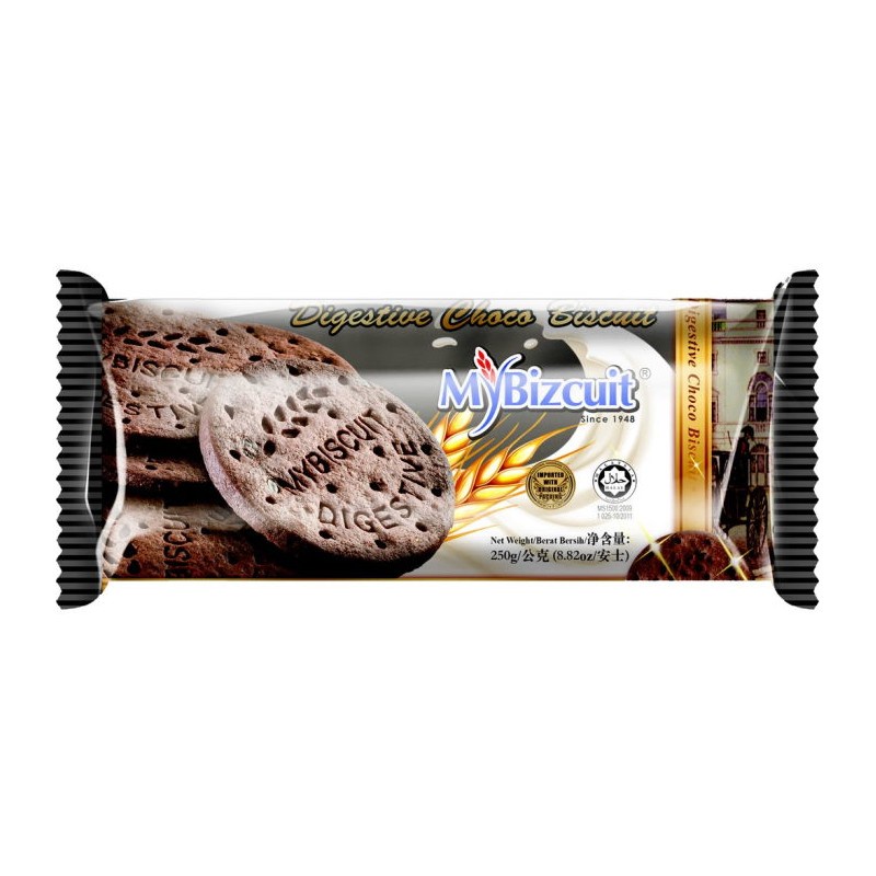 biskut MyBizcuit Digestive Choco Biscuit 250gm | Shopee Malaysia