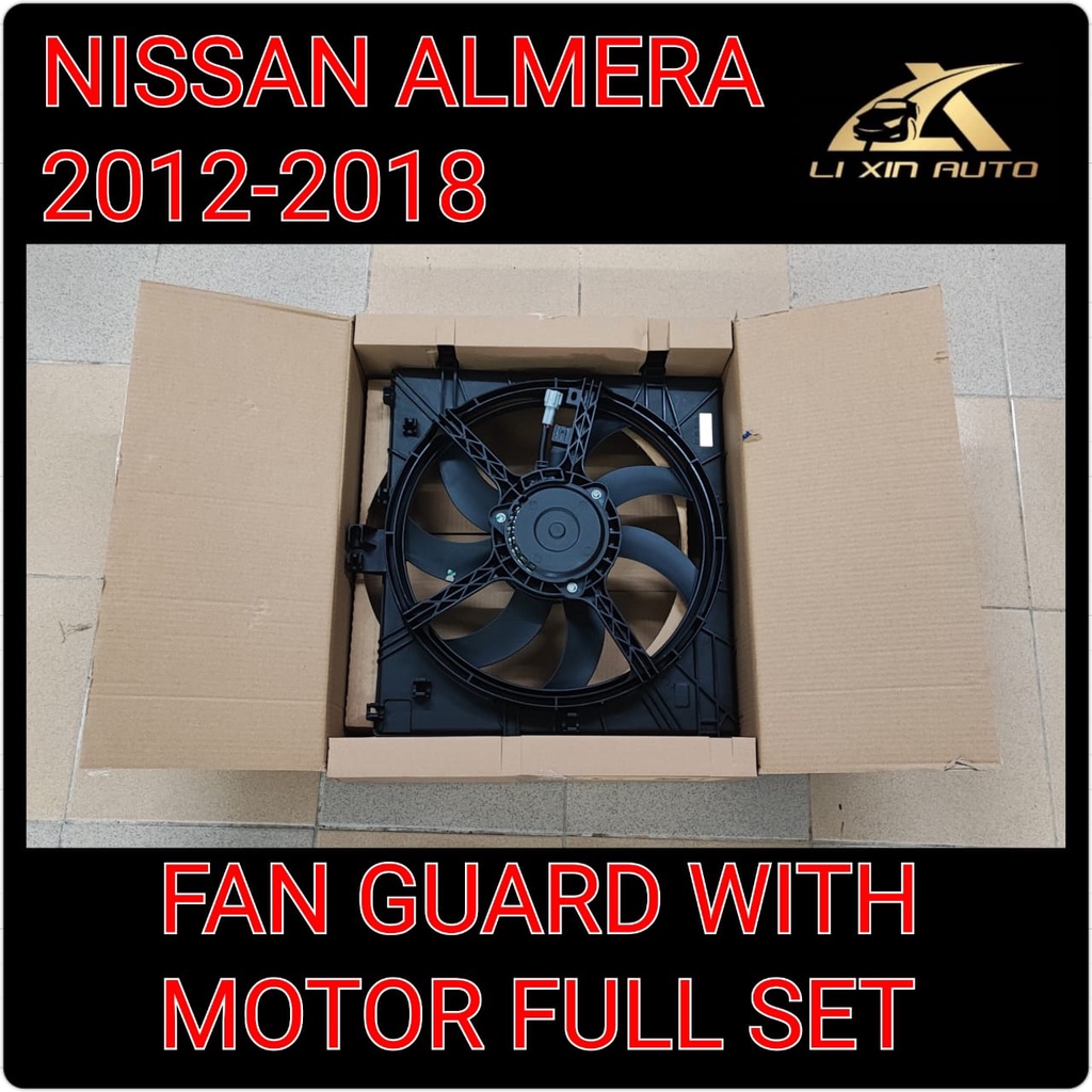 NISSAN ALMERA 2012-2018 RADIATOR FAN GUARD WITH FAN MOTOR FULL SET ...