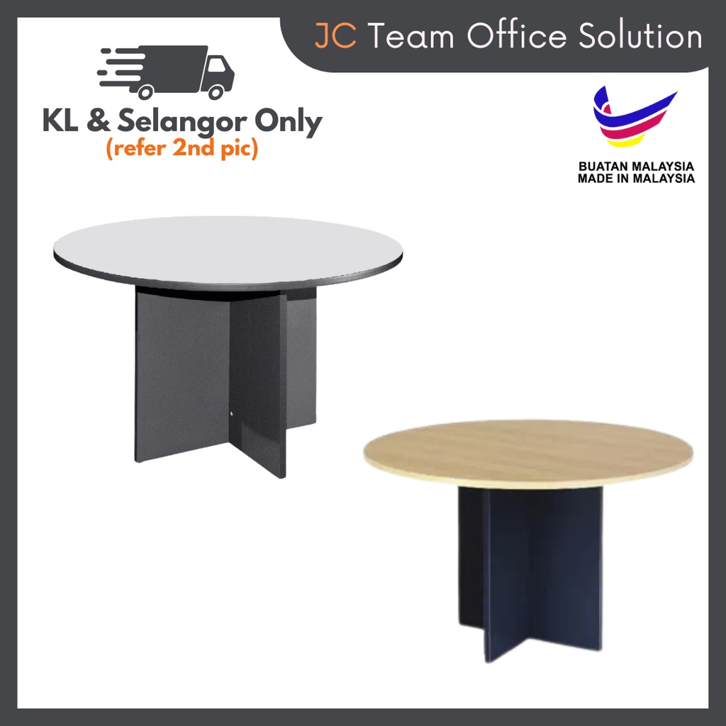 Round Conference Table Meeting Table (2 Color Available) Office Meeting ...