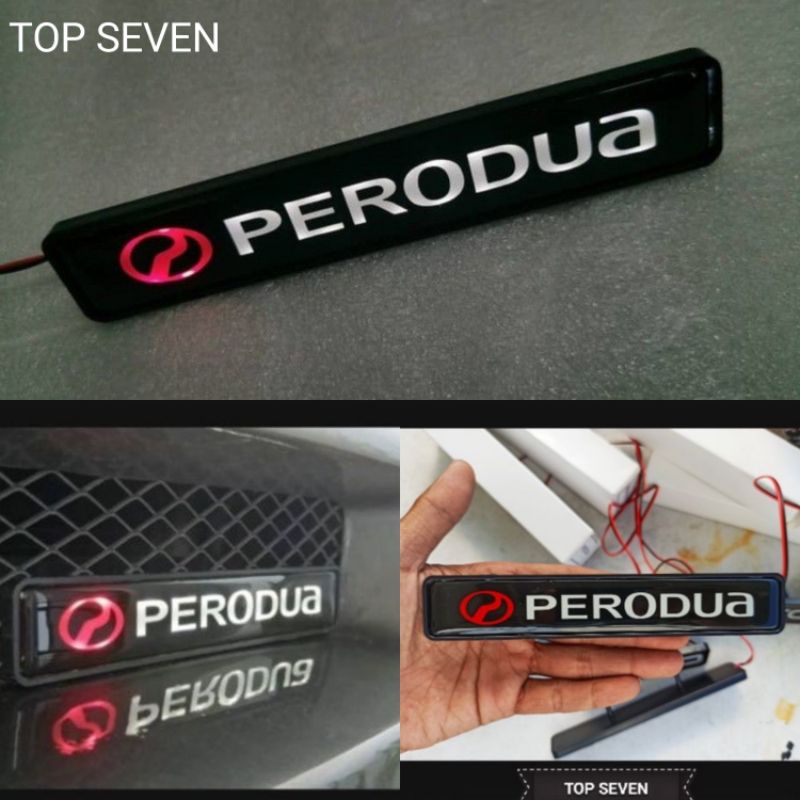 Logo Perodua Led Front Grille Myvi/axia/bezza/alza/kenari/kelisa ...