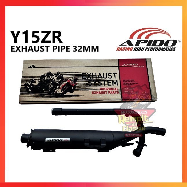 REMPIT YAMAHA Y15ZR V1 V2 APIDO EXHAUST PIPE RACING STANDARD STD ( 32MM ...