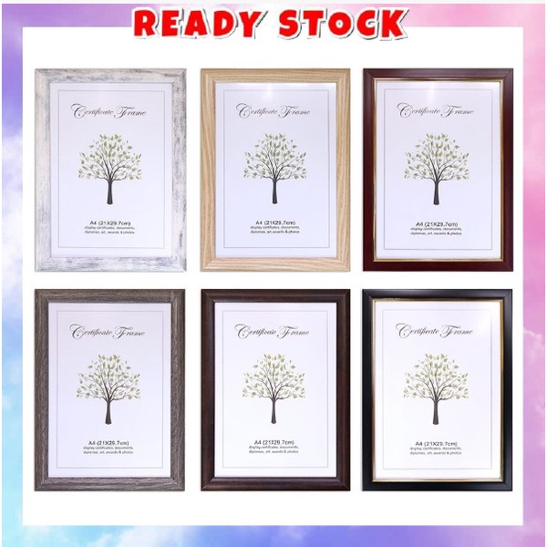 A4 Frame with stand / A4 Sijil Frame with stand A4(21x29.7cm ...