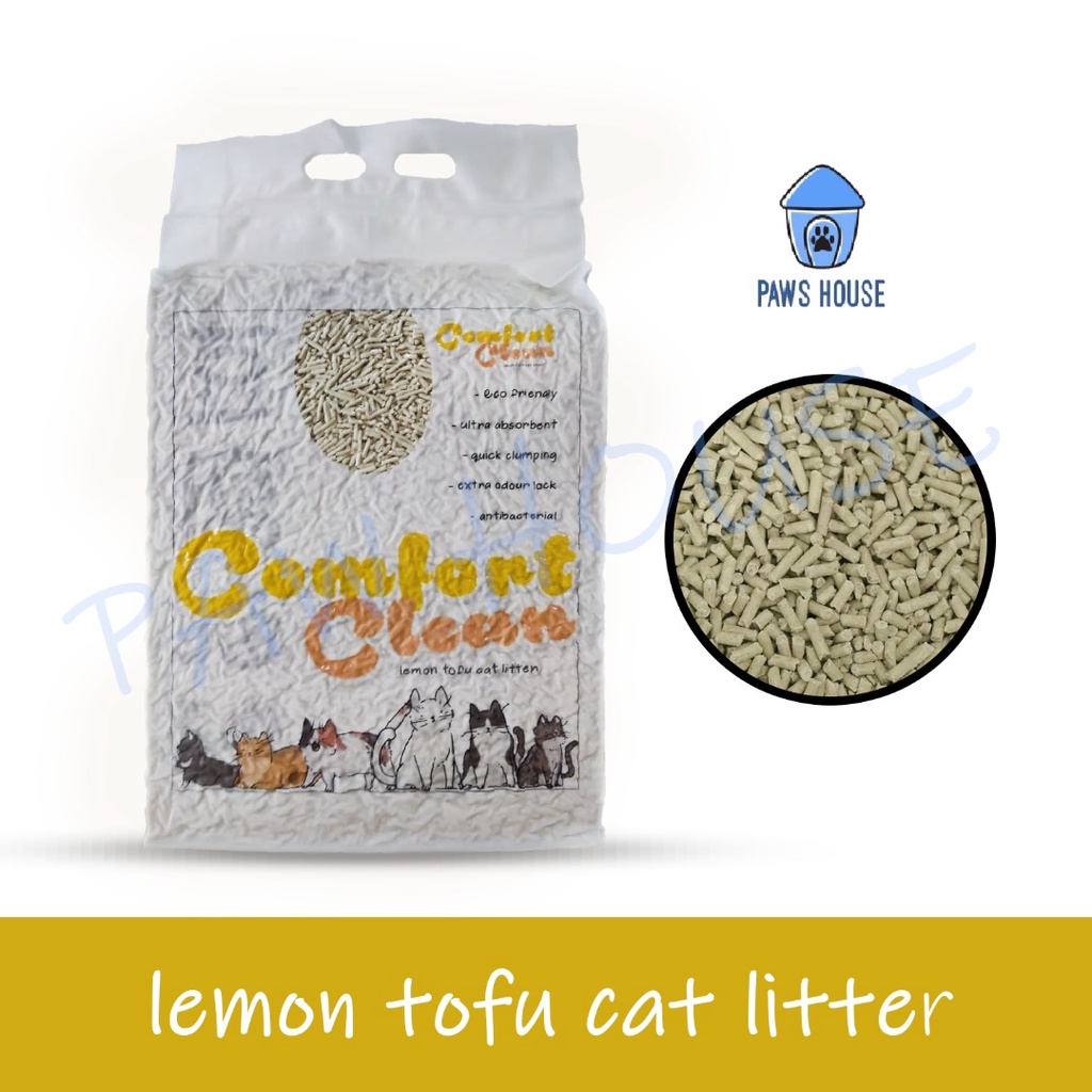 Comfort Clean Tofu Litter LEMON 7L/Clumping Tofu Cat Litter Pasir Kucing LEMON 7L | Shopee Malaysia