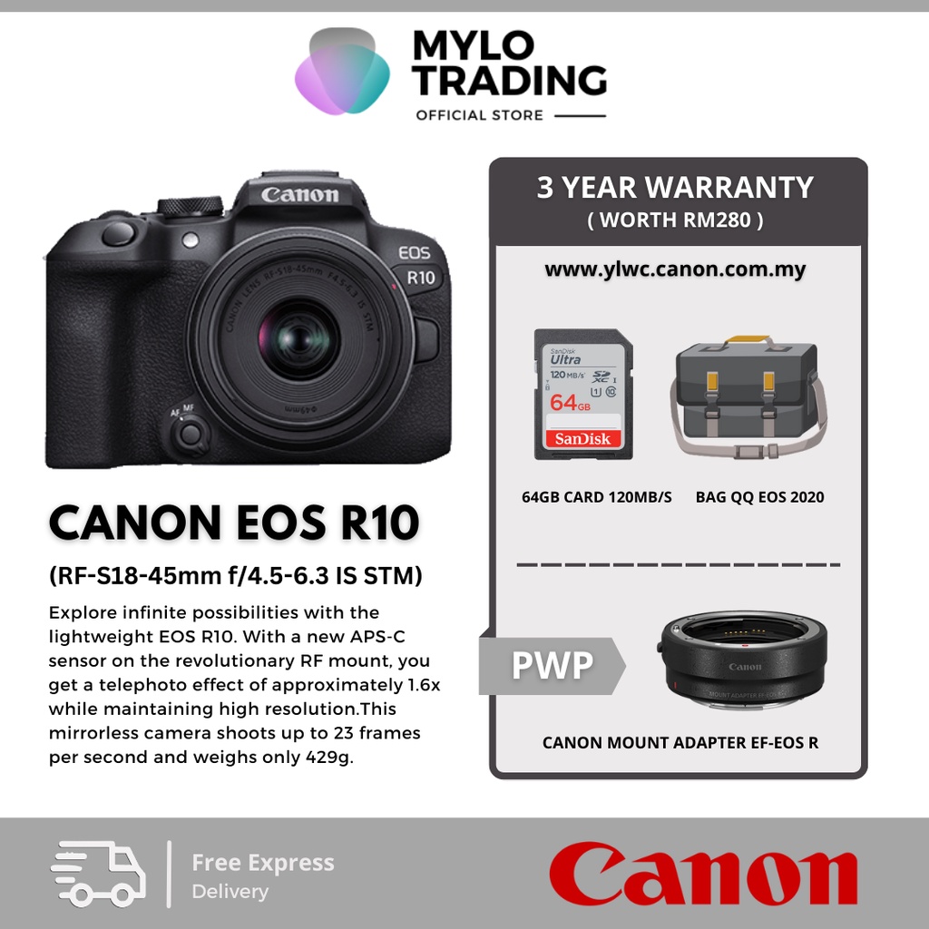 Canon EOS R10 Price in Malaysia & Specs - RM3590 | TechNave