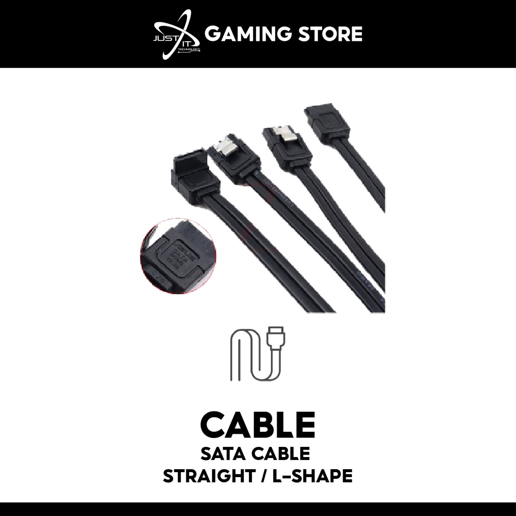 SATA CABLE FOR HDD / SSD ( STRAIGHT / L-SHAPE ) | Shopee Malaysia