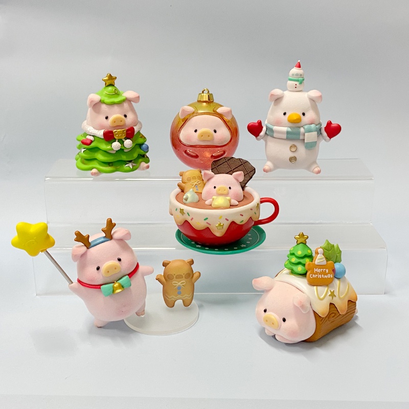 Lulu Pig Christmas Town Series Blind Box Hand Office Gift for Girls ...