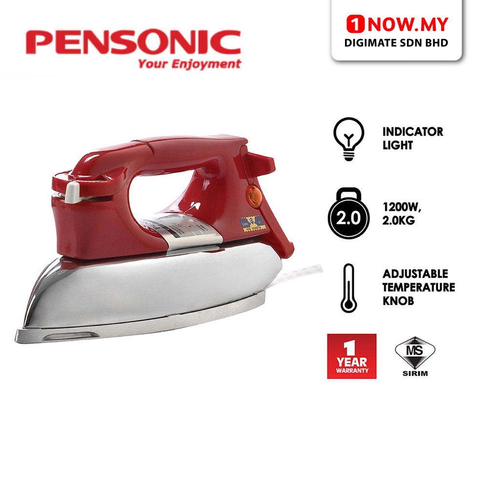 PENSONIC PI-500 1200W Dry Iron (Heavy Duty) | Shopee Malaysia