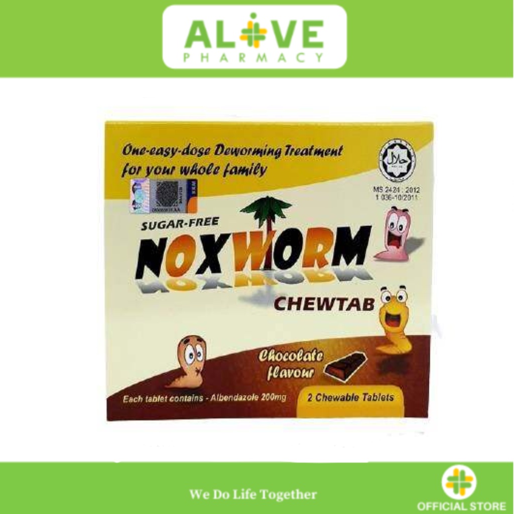 NOXWORM CHEWTAB 2'S (CHOCOLATE FLAVOUR) | Shopee Malaysia NOXWORM CHEWTAB 2'S (CHOCOLATE FLAVOUR) | Shopee Malaysia