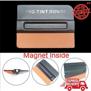 {READY STOCK} PRO-TINT BONDO SQUEEGEE W/ MAGNETIC SUEDE FELT AUTO ...