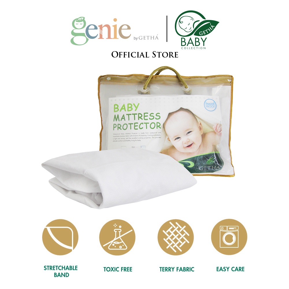 Getha Genie H2O Waterproof Baby Mattress Protector | Shopee Malaysia