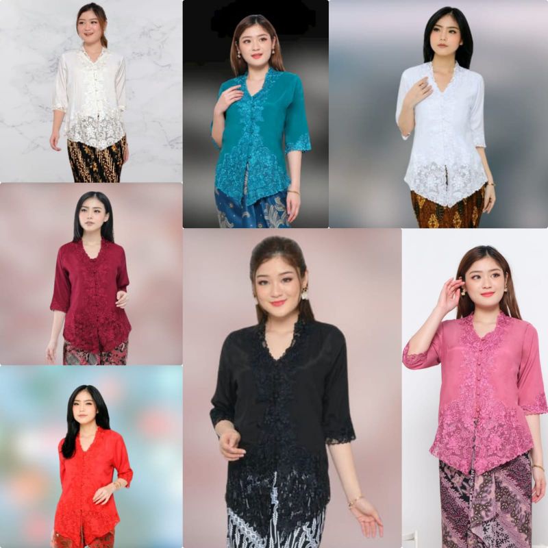 Korean Silky Kebaya Top 34 Atasan Kebaya Encim Silky Korea 34 Shopee Malaysia