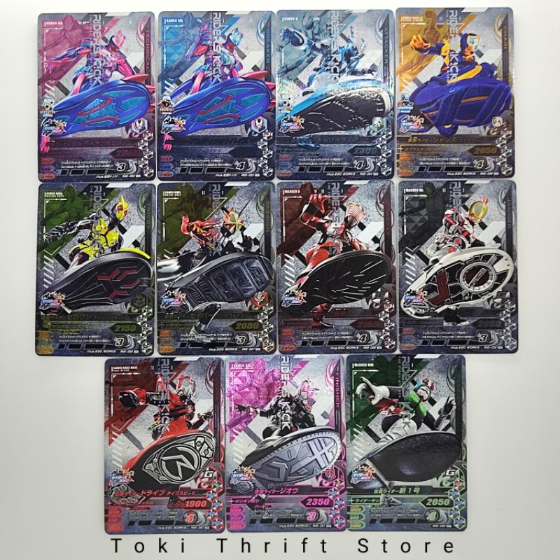 Ganbarizing Card Kamen Rider Revice Series /Faiz/Zero one/Drive/Saber ...