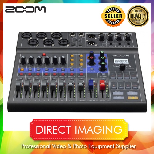Zoom LiveTrak L8 Portable 8-Channel Digital Mixer and Multitrack ...
