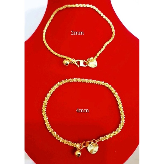 Emas Korea Gred A RANTAI TANGAN BULUT JAGUNG JEWELRY BRACELET GOLD ...