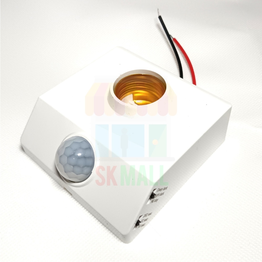 Automatic Human Body Infrared IR Sensor Lamp Holder LED Bulb Light E27 ...