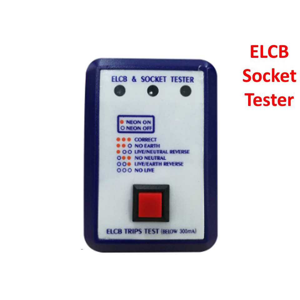 13 AMP ELCB & SOCKET TESTER TRIPS TEST BELOW 300mA 13A | Shopee Malaysia