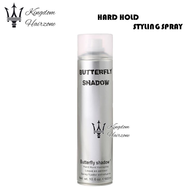 Butterfly Shadow Hard Hold Styling Travel Hair Spray Hairspray (600ml ...
