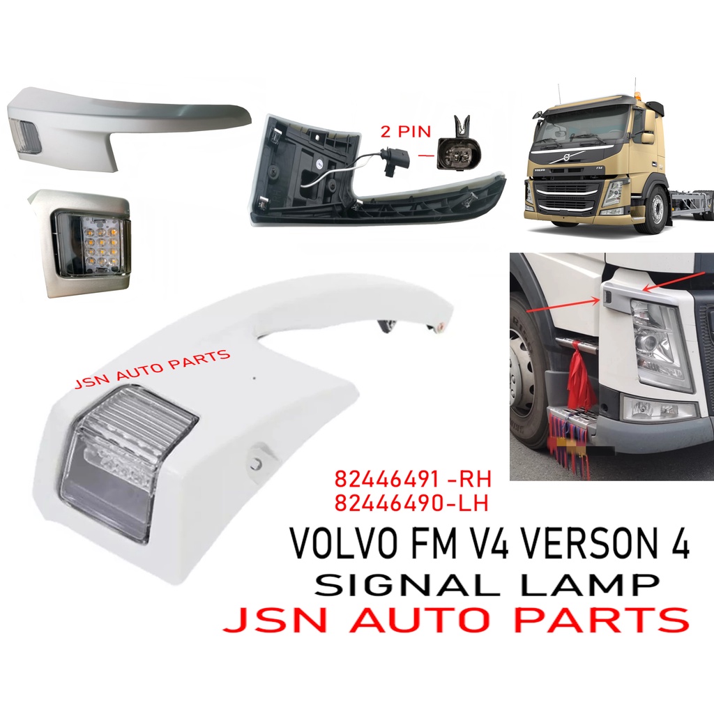 J103S14 VOLVO FM V4 LED SIGNAL LAMP 82446491 82446490 LORRY TRUCK AKSESORI | Shopee Malaysia