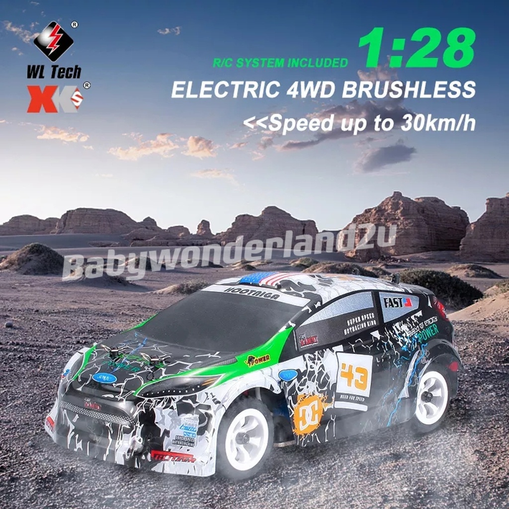 WLToys K989 1/28 2.4Ghz 4WD Brushed RC Rally Car RTR RC Drift | Shopee ...