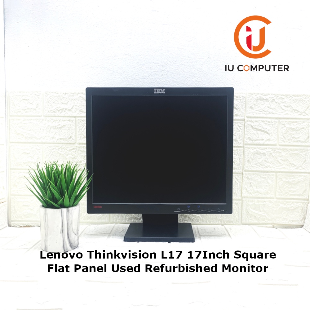 LENOVO THINKVISION IBM L171 17 INCH SQUARE FLAT PANEL LCD USED ...