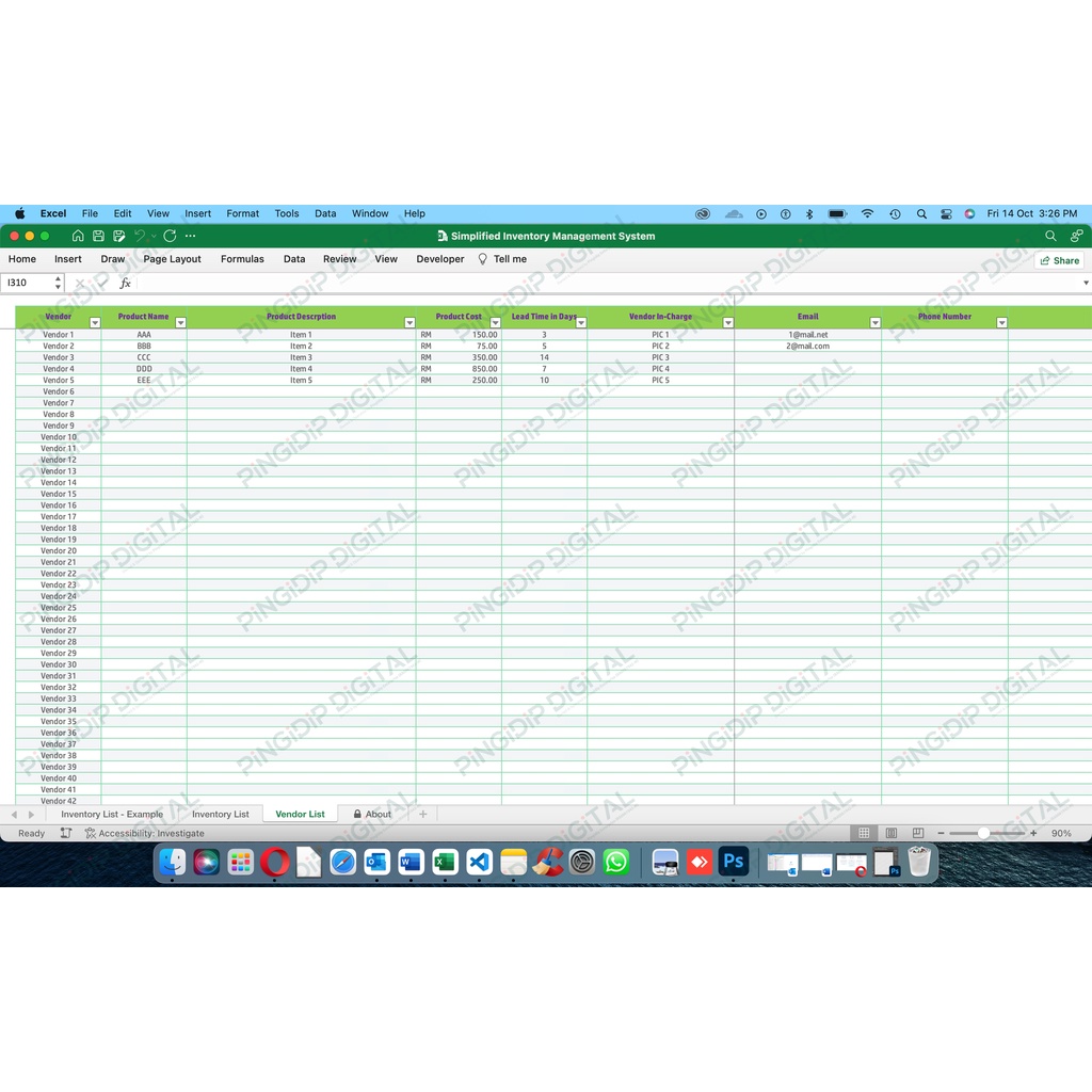 Simplified Inventory Management System V1 | Shopee Malaysia