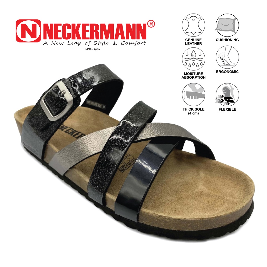 Neckermann Ladies Women's Esmeralda Comfort Mid Heel Platform Sandals ...