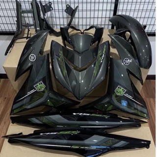 cover set y15zr(v2) hijau lumut (siap sticker tampal) !!!!!siap sekali ...