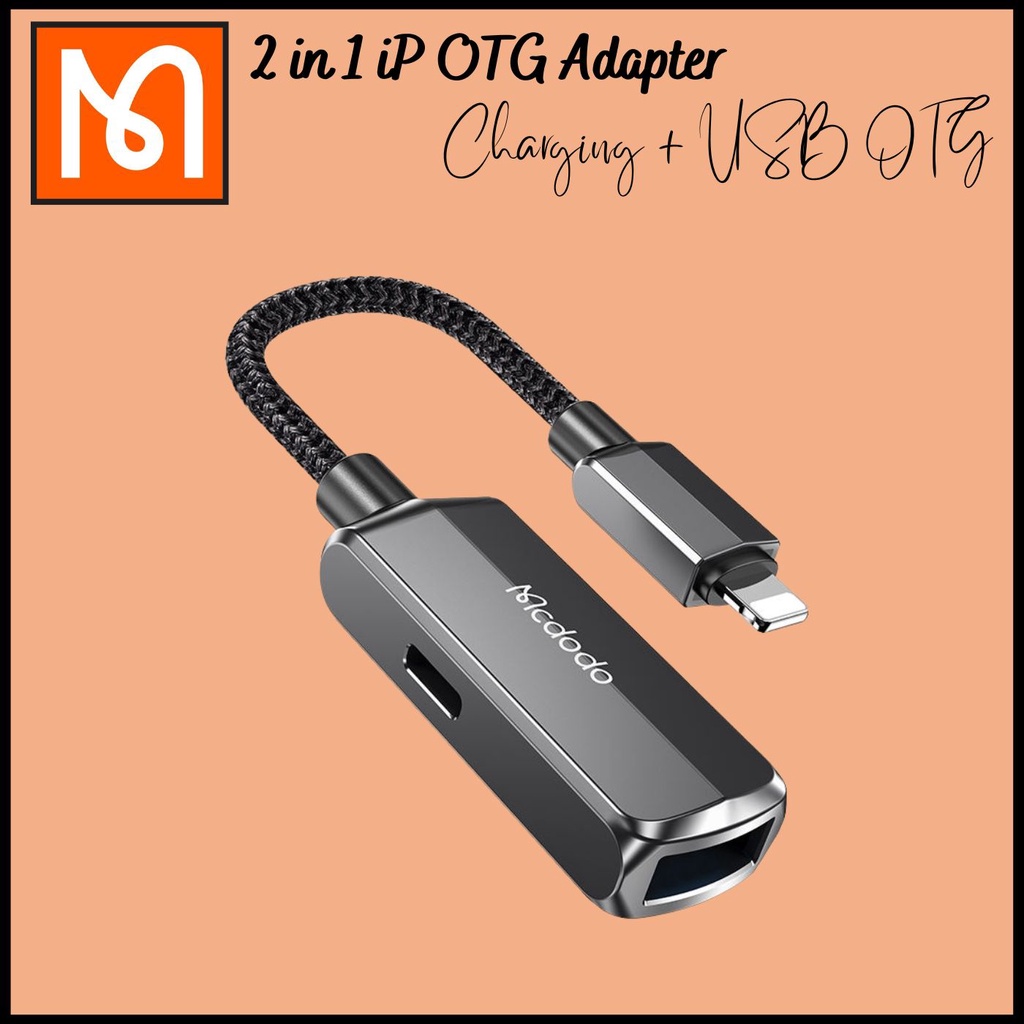 Mcdodo 2-IN-1 OTG Extension USB Adapter Convertor Support 2TB Hard Disk ...