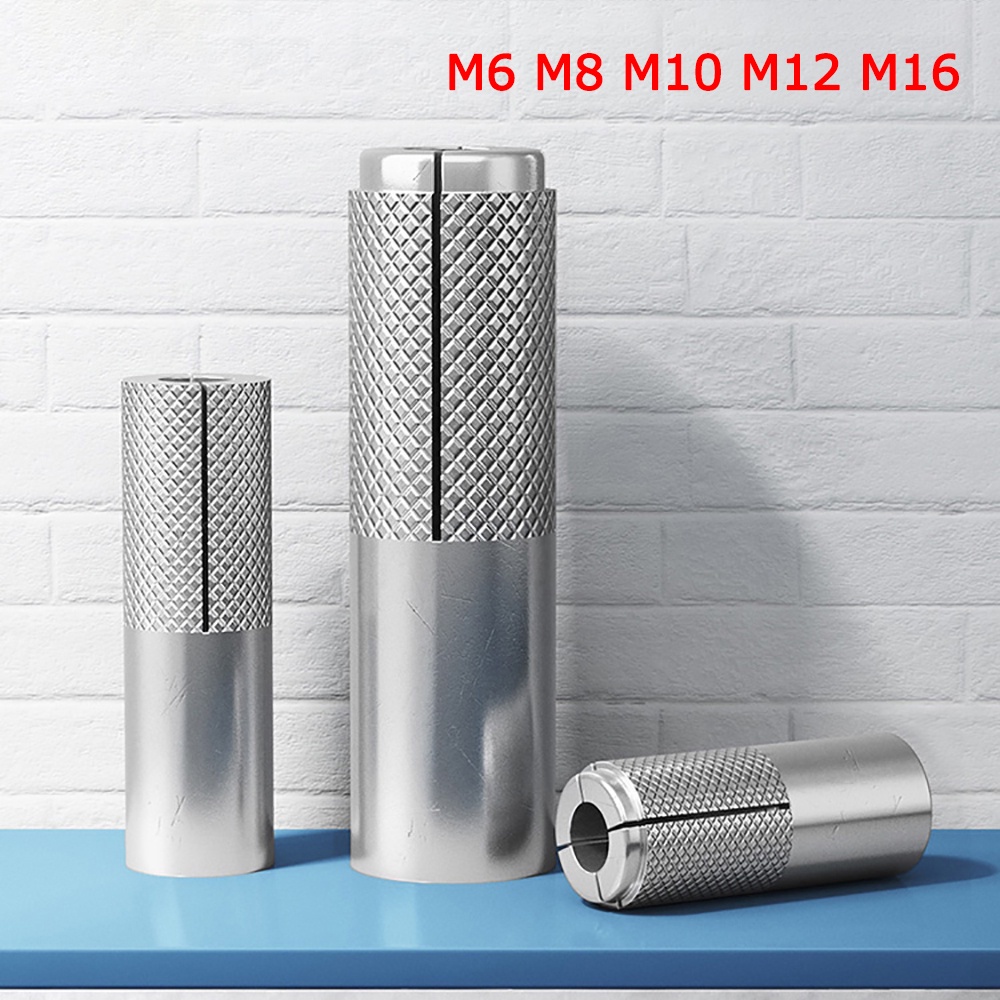 M6-M16 Expansion Bolt 304/316 Stainless Steel Drop-In Anchors Sleeve Concrete Screws Masonry ...