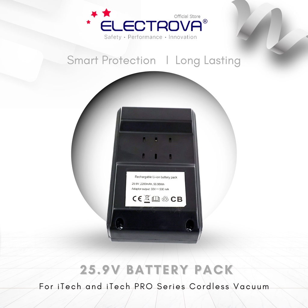 Electrova 25.9V Battery Pack for iTech and iTech PRO Series Cordless ...
