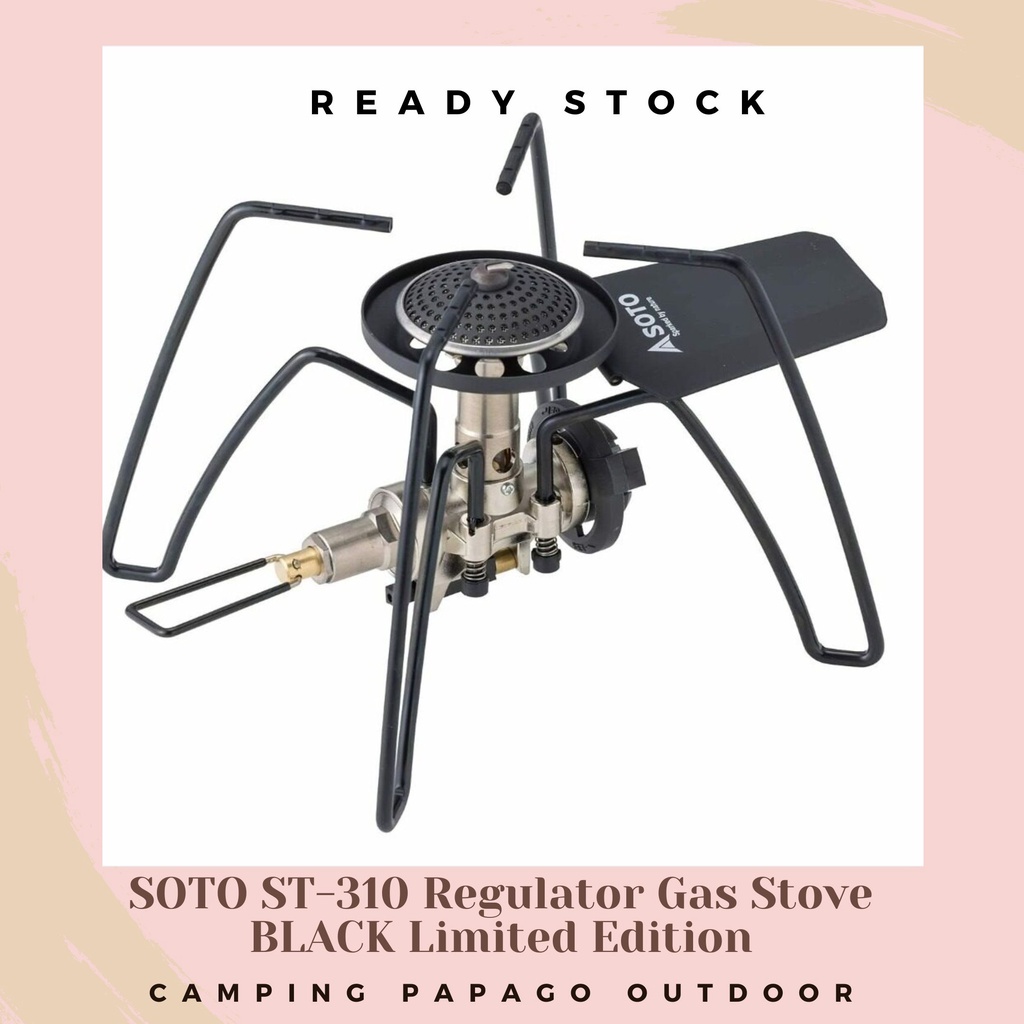 [Ready Stock] SOTO ST-310 Regulator Gas Stove BLACK Limited Edition | Shopee Malaysia