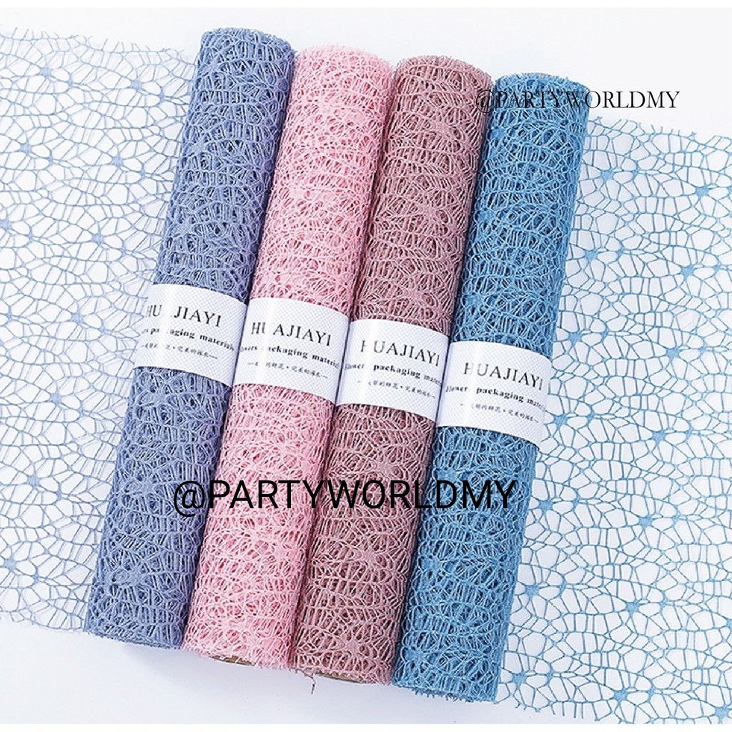 HANG FLOWER NET Wrapping Bouquet 5 Yard Roll | Shopee Malaysia