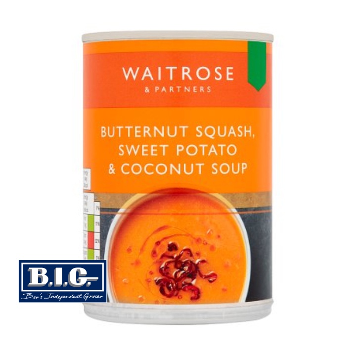 Waitrose Butternut Squash & Sweet Potato Soup 400g (EXP Nov 2023 ...