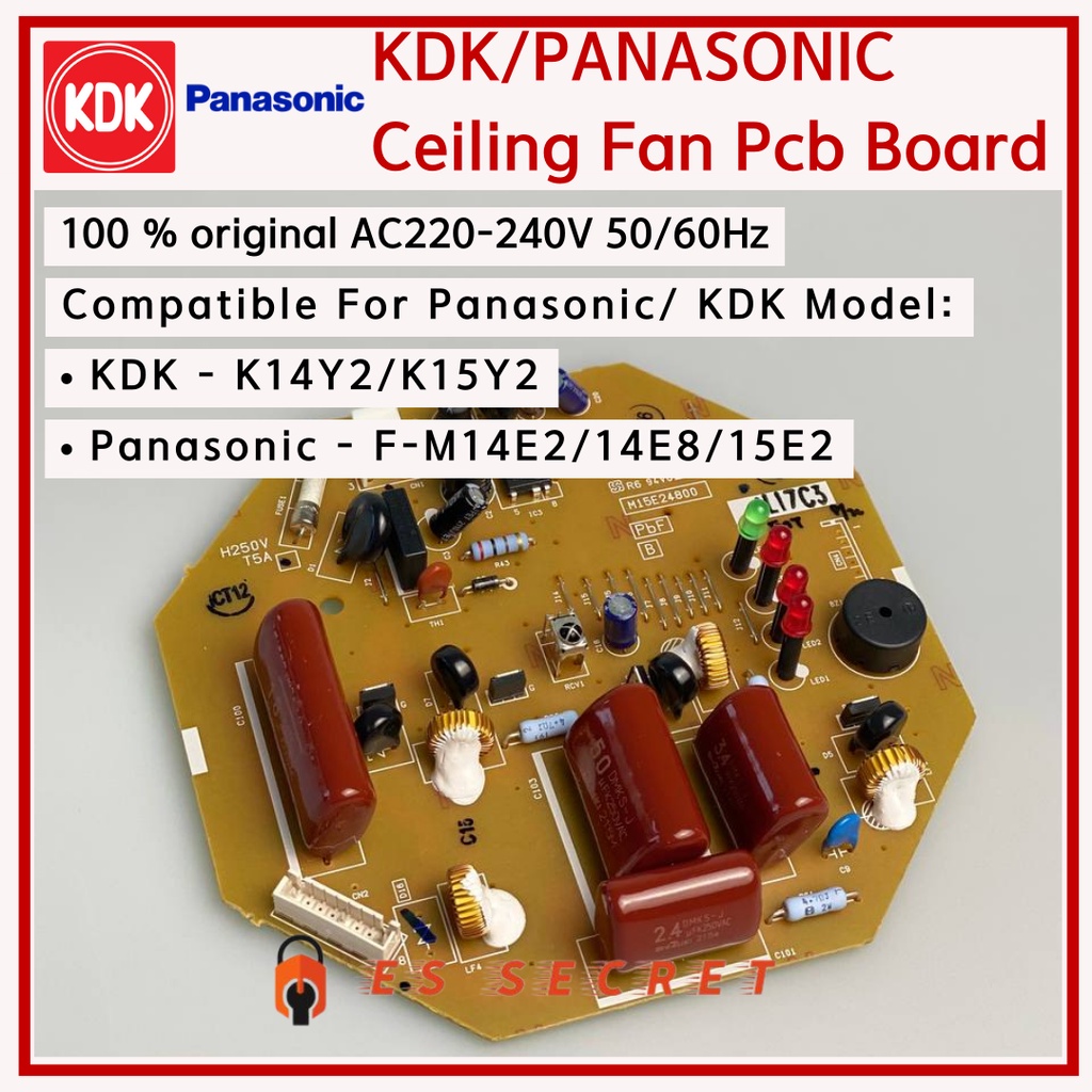 KDK / PANASONIC Ceiling Fan Pcb Board Original KDK - K14Y2 / K15Y2 ...
