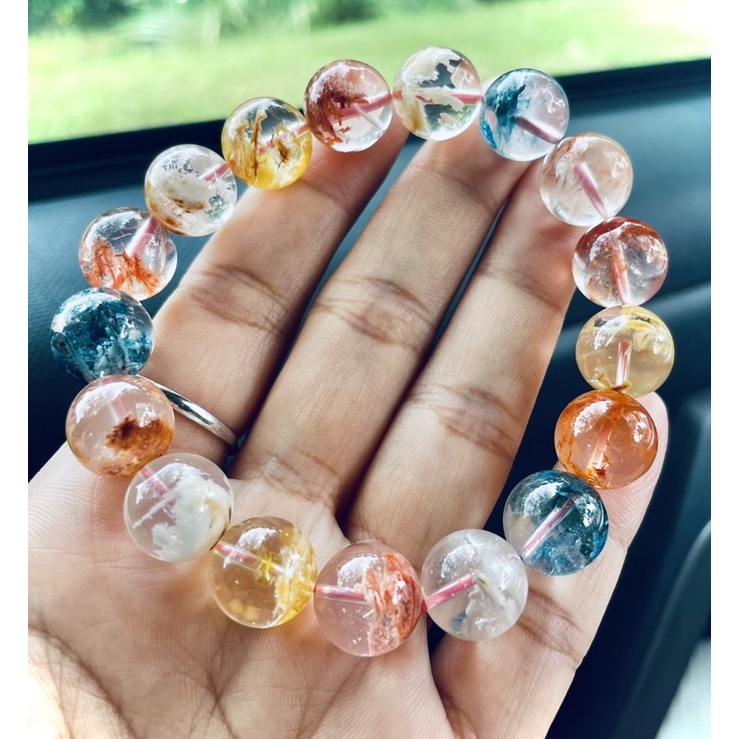 Snowflake Phantom Quartz Bracelet | Shopee Malaysia