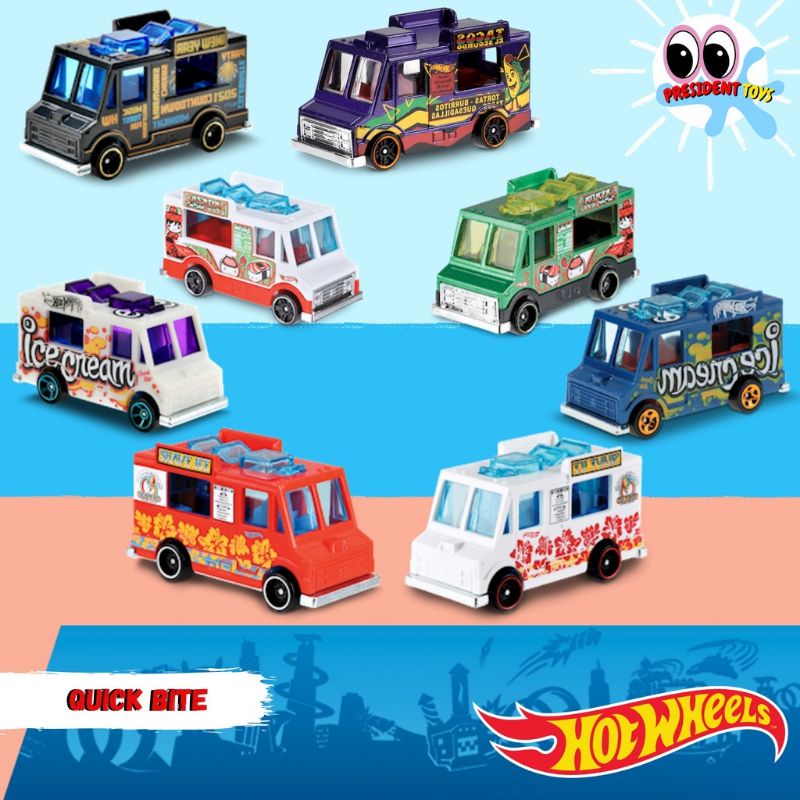 Hot Wheels QUICK BITE Shave Ice Food Truck White HW Metro | atelier-yuwa.ciao.jp