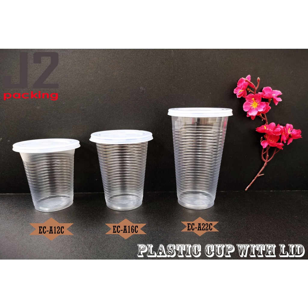 Disposable Clear Plastic Cup (Carton) / 12, 16 & 22oz Plastic Cup ...