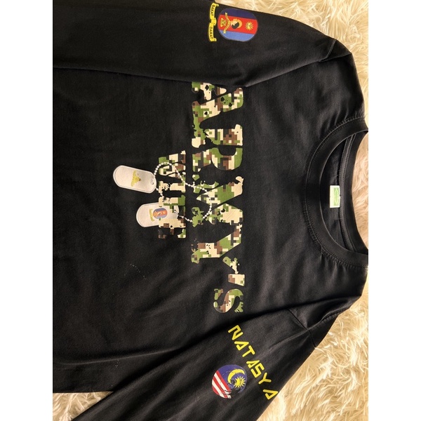 Army Shirt cotton Army wife Bakat darat bakat laut bakat udara tentera ...