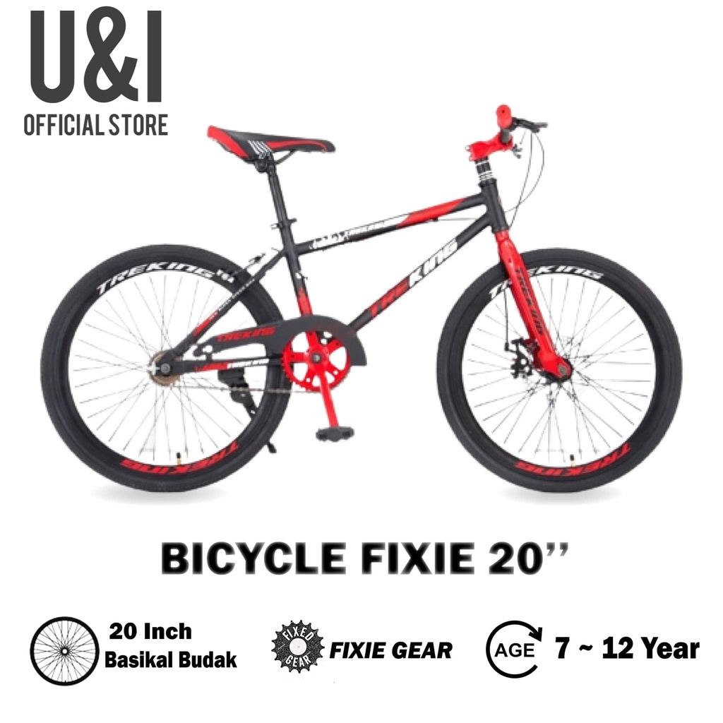 Basikal Fixie Bike Saiz 20 Inch / 20" Fixie / 20" Basikal Fixie / Fixed ...