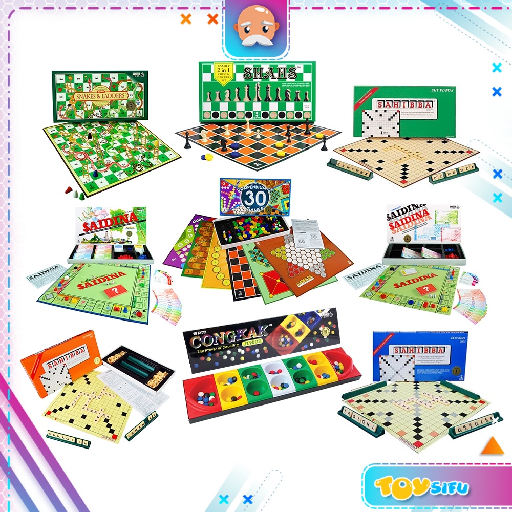 SPM Board Game Series Mainan Keluarga Papan Family Traditional Game ...
