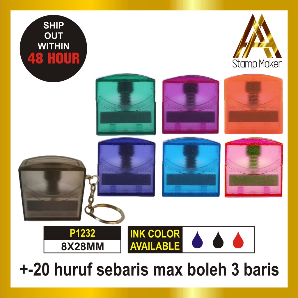 Keychain Stamp Cop Nama Stamp Chop Nama Name Stamp Chop Self Ink Stamp Pre Ink Stamp Nurse Stamp ...