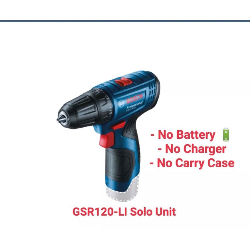 Bosch GSR120-LI Cordless Drill (Solo Unit) | Shopee Malaysia