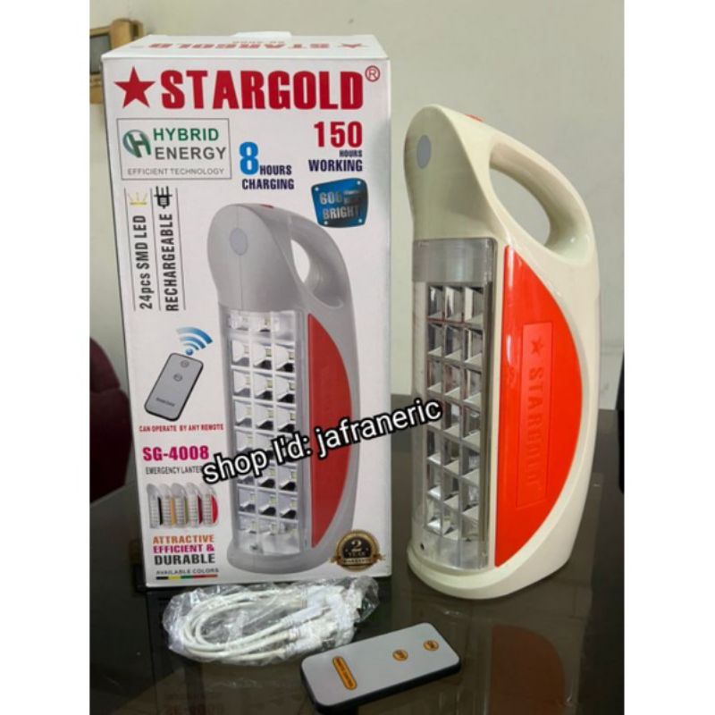 Made in Japan Stargold Emergency Rechargeable Light SG-4008 | Shopee ...