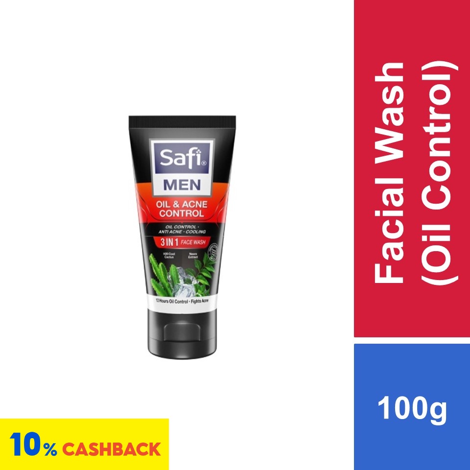 SAFI MEN OIL CONTROL FACIAL WASH 100G | Shopee Malaysia