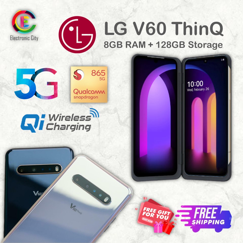🎉🥳Clearance🥳🎉 LG V60 ThinQ 5G LTE, 8GB+128GB 64MP CAMERA, WIRELESS ...